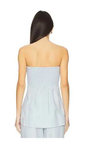 Faithfull The Brand Boe Tunic Top - Blue