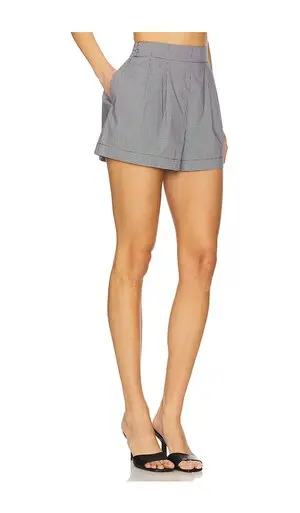 Faithfull The Brand X Mirelle Mini Short - Black Micro Gingham