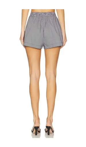Faithfull The Brand X Mirelle Mini Short - Black Micro Gingham