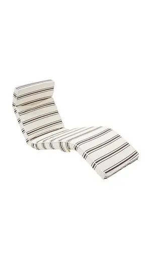 SUNNYLIFE The Lounger Chair In Black,white - Charcoal Stripe