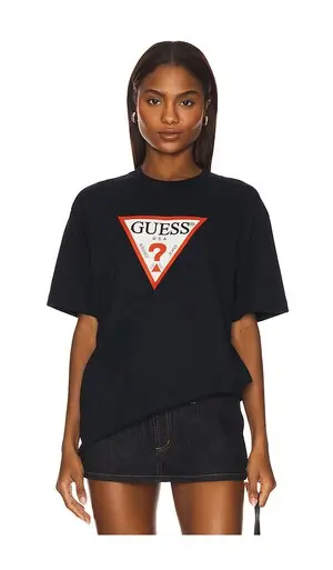 Guess Iconic Tee In Navy