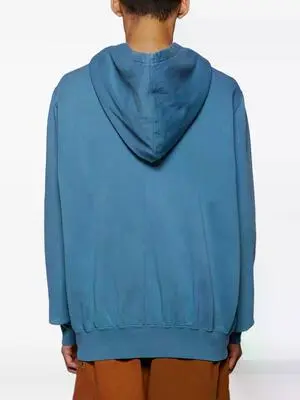 Rick Owens Graphic-print Hoodie - Blue