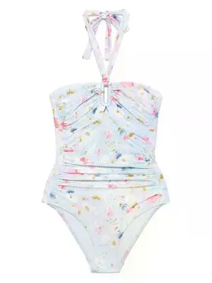 Zimmermann Lucky Wide Link One-piece Swimsuit - Blue