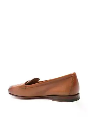 Santoni Leather Loafers - Brown