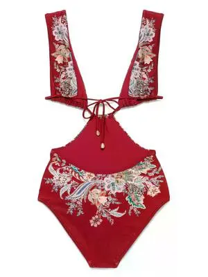 Zimmermann Rhiannon Swimsuit - Red