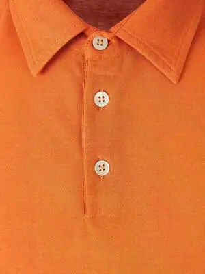 ZANONE Cotton Polo Shirt - Orange