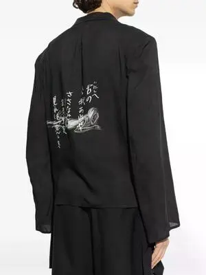 Yohji Yamamoto Cut Out-detail Blazer