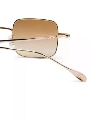 Gucci Square-frame Sunglasses - Gold