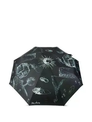 Moschino Sketch-print Umbrella - Black