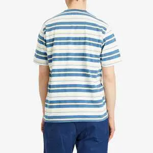 BEAMS Multi Stripe Pocket T-shirt - Bleach