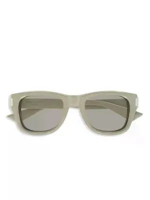 Saint Laurent Square Frame Sunglasses Green