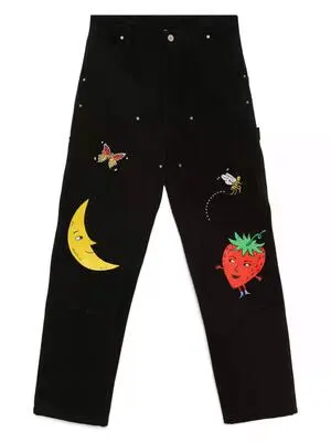 Sky High Farm Workwear Zip Up Jeans For Men