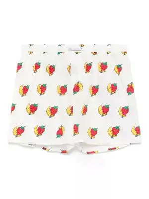 SKY HIGH FARM WORKWEAR Vintage Printed Shorts - White