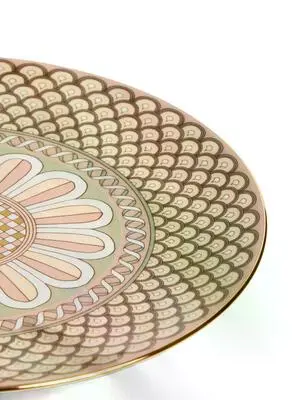 La DoubleJ Floral-print Platter - Pink