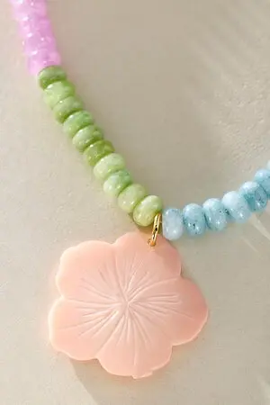 LOGAN TAY Pearl Flower Necklace