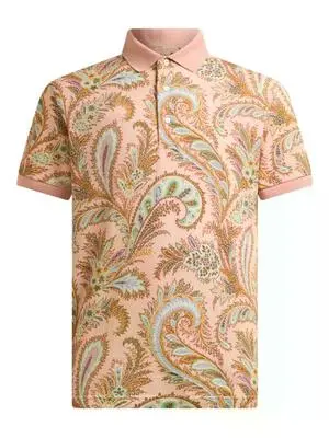 Etro Cotton Polo Shirt - Pink