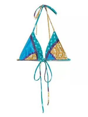 DONDE ESTEBAN Esteban Bikini Top - Blue