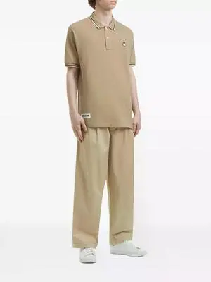 CHOCOOLATE Logo-patch Polo Shirt - Neutrals