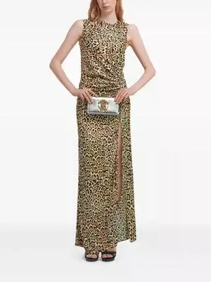 Roberto Cavalli Leopard-print Maxi Dress