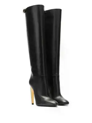 Roberto Cavalli Knee-high Boots With Sculpted Heel