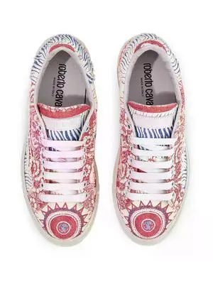 Roberto Cavalli Bandana-print Sneakers