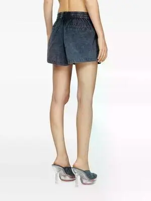 DIESEL® Elasticated-waistband Denim Shorts - Blue