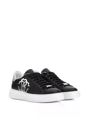 Roberto Cavalli Mirror Snake-print Sneakers