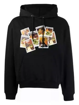 SKY HIGH FARM WORKWEAR Graphic-print Hoodie - Black