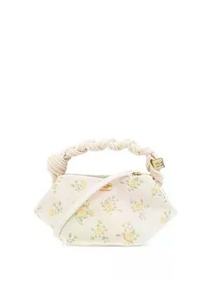 GANNI Floral-embroidered Tote