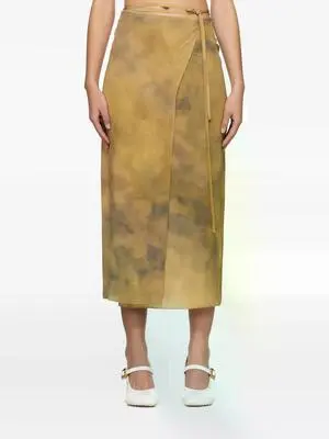 Sportmax Silk Midi Skirt