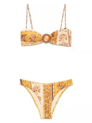 Zimmermann Lucky Bamboo-ring Bikini - Yellow