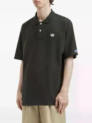 CHOCOOLATE X Russell Athletic Logo-patch Polo Shirt - Grey