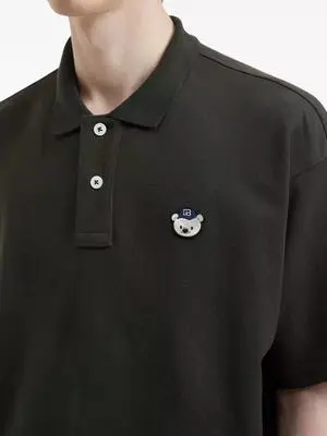 CHOCOOLATE X Russell Athletic Logo-patch Polo Shirt - Grey