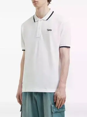 CHOCOOLATE Logo-embroidered Polo Shirt - White