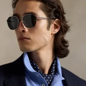 Ralph Lauren Metal Sunglasses - Brushed Gun Metal