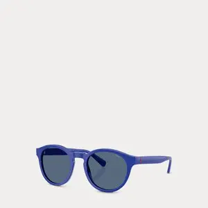 Ralph Lauren Round Frame Sunglasses - Shiny Royal Blue