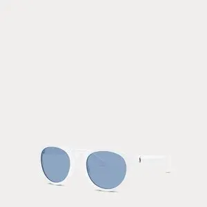Ralph Lauren Round Frame Sunglasses - Shiny White