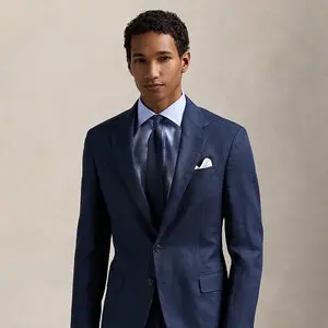 Ralph Lauren Polo Tailored Nailhead Suit Jacket - Bright Navy/navy