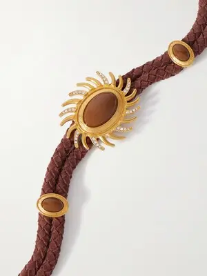 SONIA PETROFF Sun Embellished Waist Belt