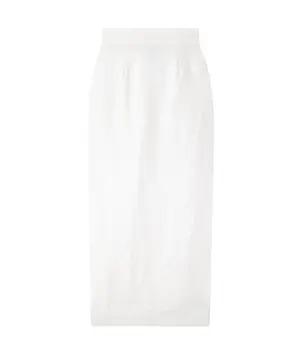 Posse Emma Linen Midi Skirt - Neutrals