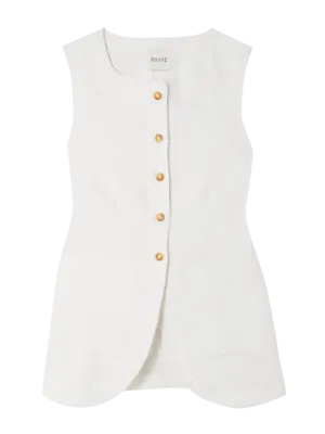 Posse Emma Linen Vest - Neutrals