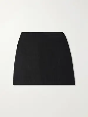 Posse Alice Linen Mini Skirt - Black