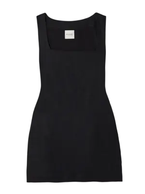 Posse Alice Linen Mini Dress - Black