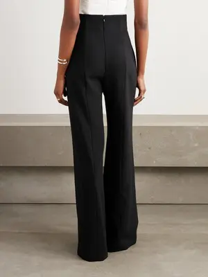 Carolina Herrera Wool-blend Crepe Wide-leg Pants