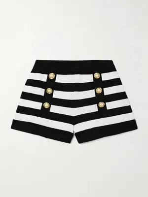 Balmain Button Detailed Shorts For Women