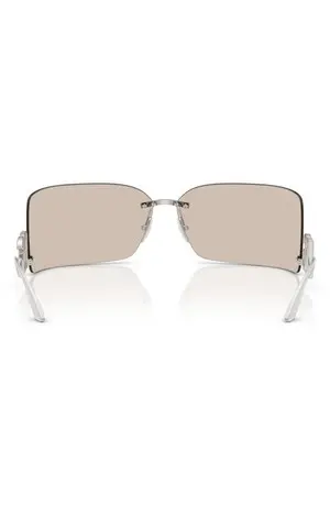 Dolce & Gabbana 79mm Oversized Rimless Sunglasses