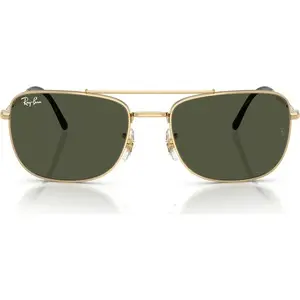 Ray-ban 62mm Rectangular Sunglasses - Arista