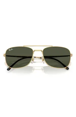 Ray-ban 62mm Rectangular Sunglasses - Arista