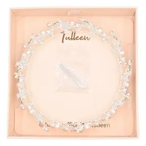 TULLEEN Crystal Pearl Floral Crown