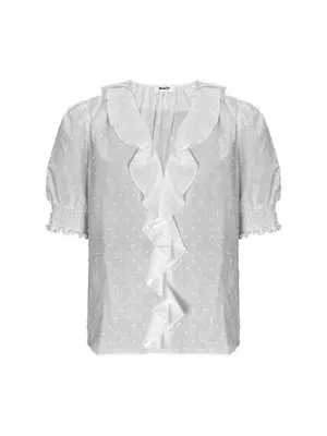 RO&ZO Dobby Frill Front Shirt